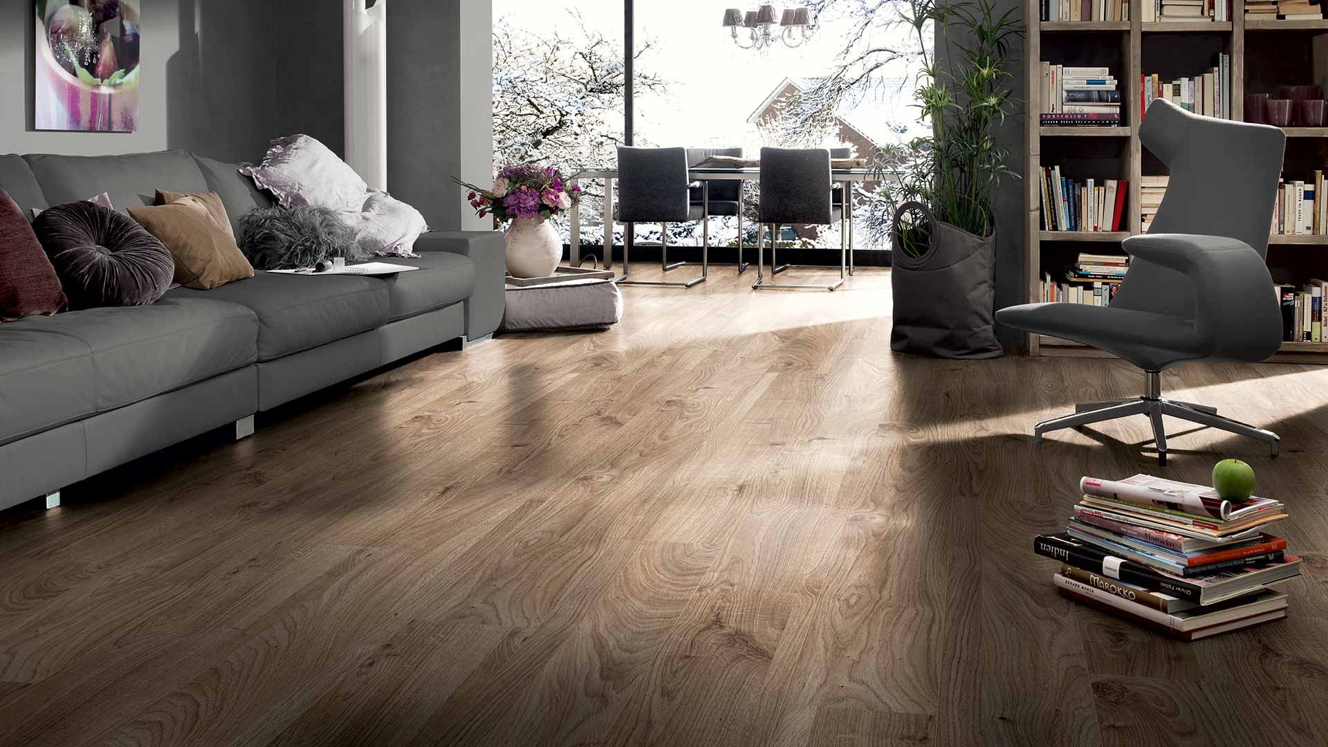 Everest Oak Beige German Laminate Flooring Vancouver – KRONOTEX Mammut ...